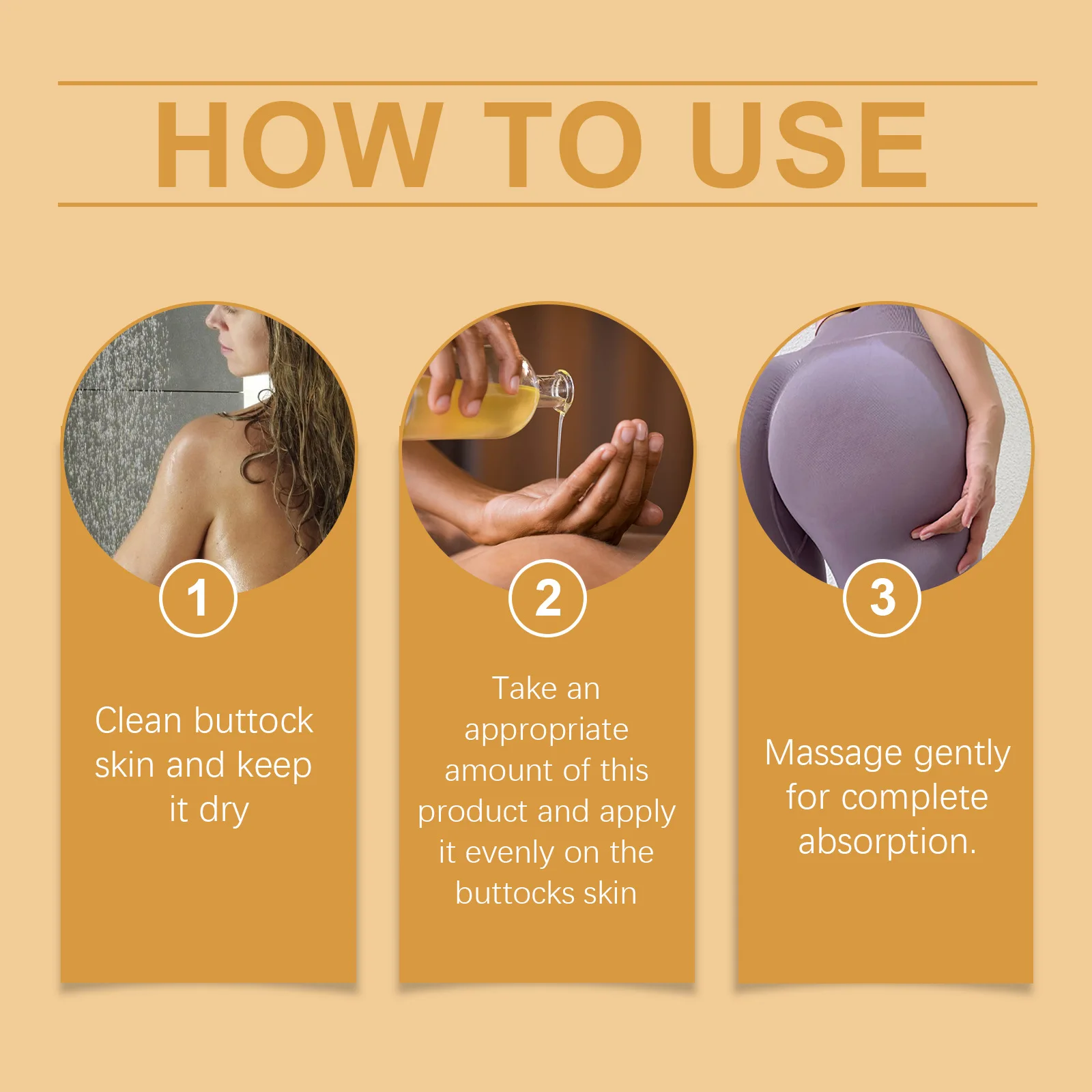 OUHOE Buttocks Body Care Hip up Oil Butt Buttocks Enhancement Lift ...