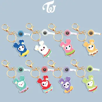 Kpop Idol Twice Lovely Momo Sana Plastic Keyring Acrylic Keychain - Buy ...