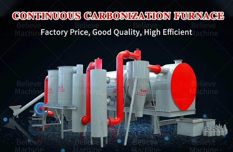 20 Years Experience Pyrolysis Furnace for Carbon Biomass Charcoal ...