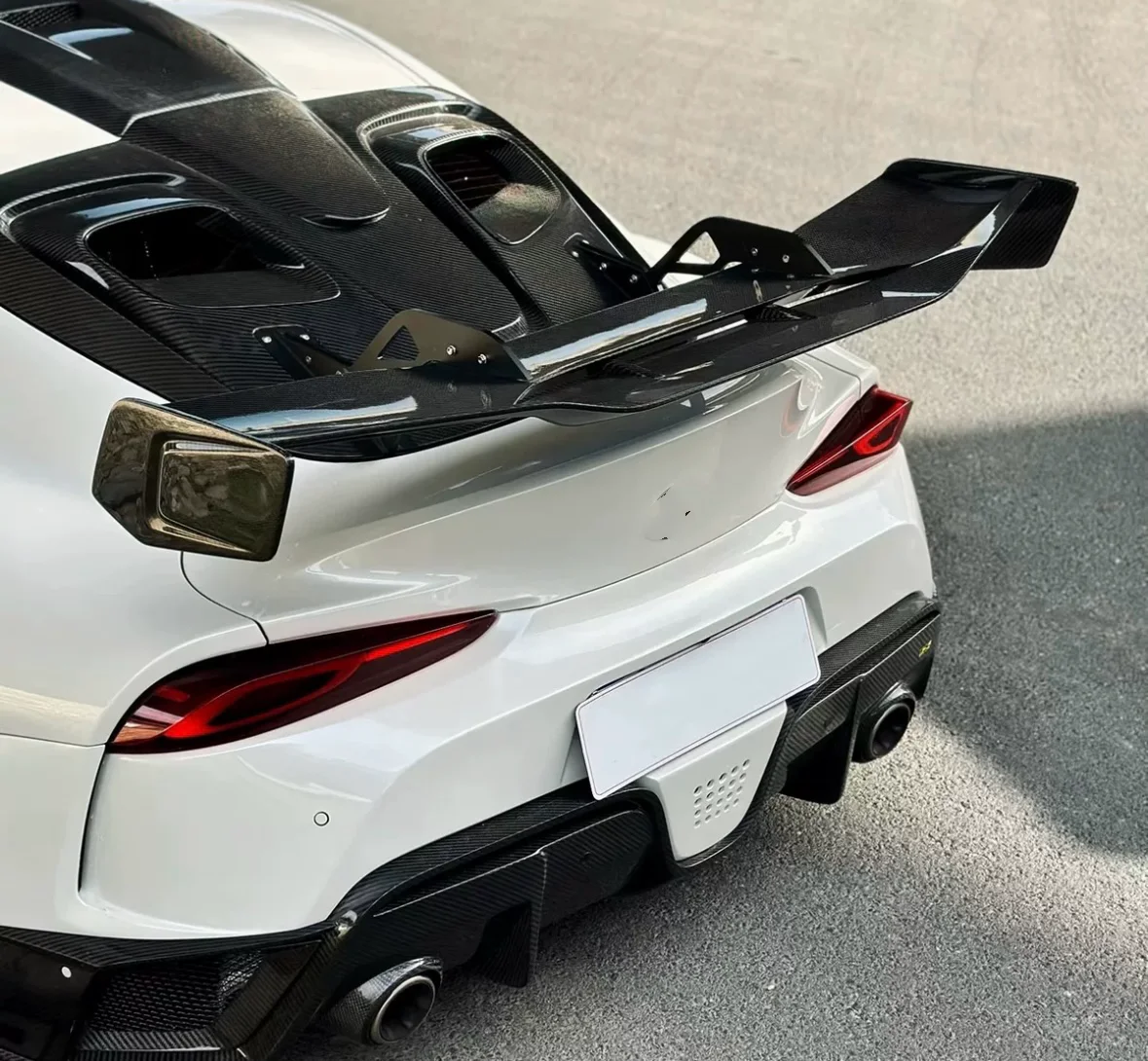 For Toyota Supra A90 Spoiler Wing Carbon Fiber Rear Trunk High Wing ...