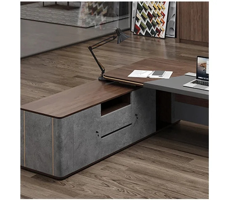 Modern Luxury Office Boss Table - Executive Desk Set