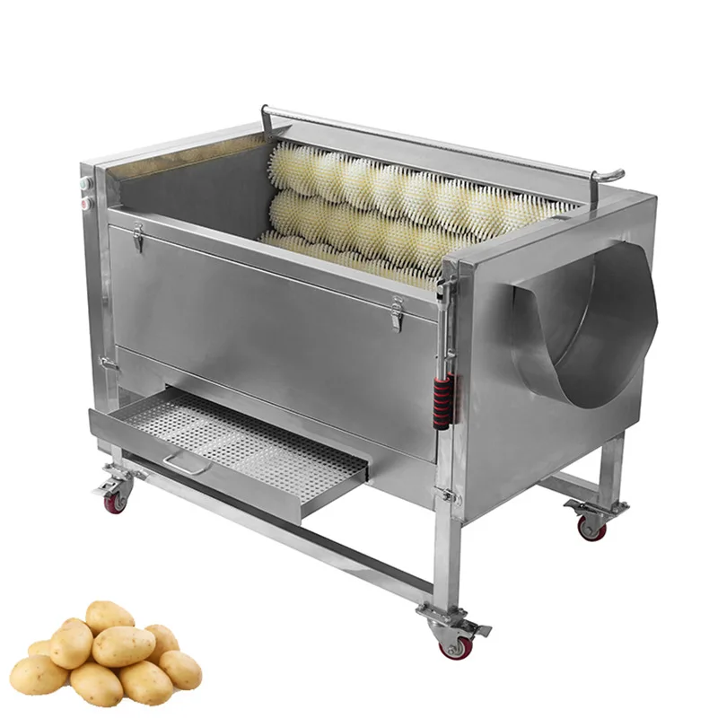 Fully Automatic Electric Cassava Peeling Machine/potato Cleaner Washer ...