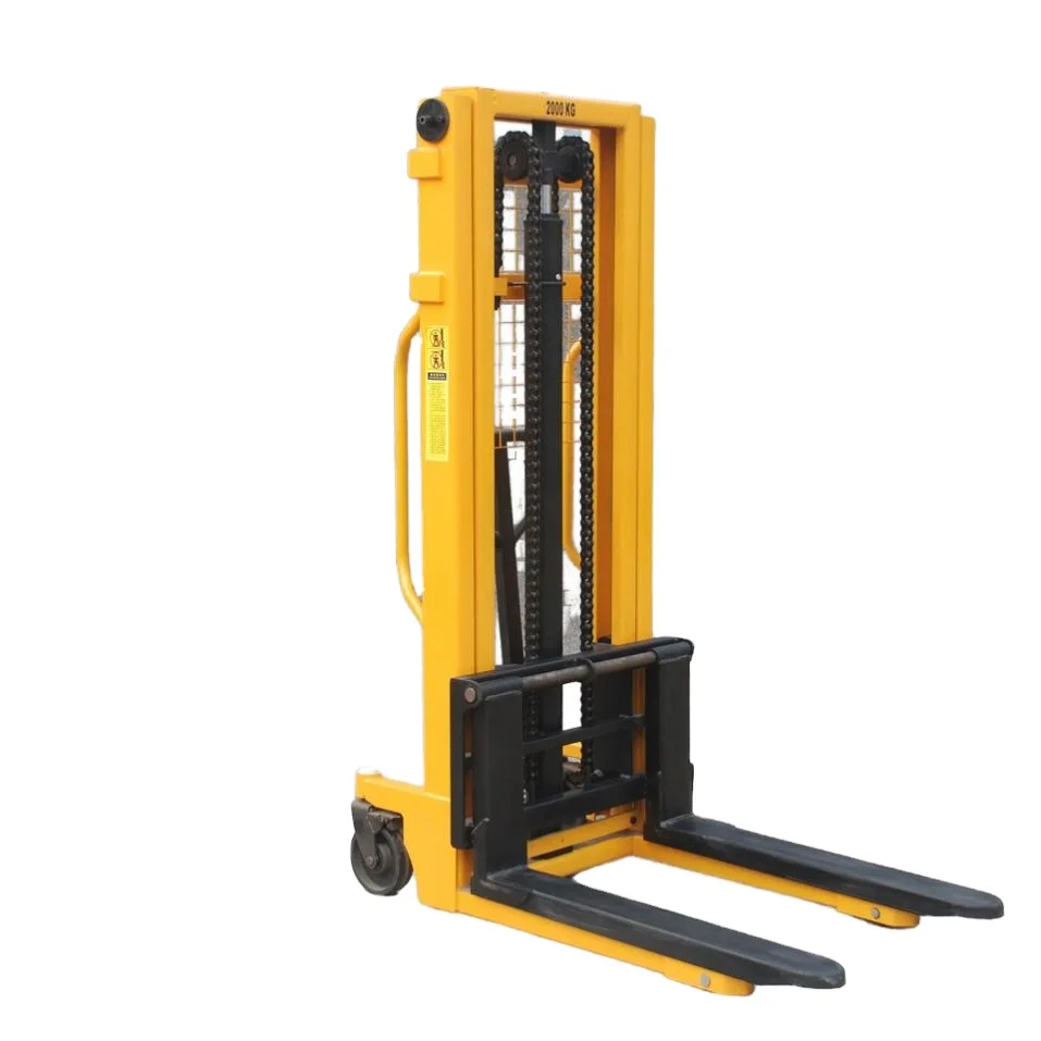 Manual pallet Forklift hand operated stacker 1ton 2ton 3ton 1.6m-3m ...
