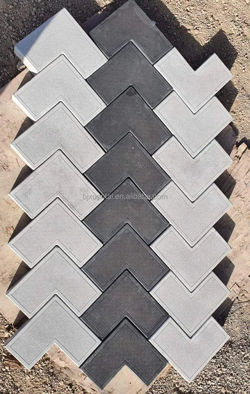 Rubber Plastic Paver Block Mold - Durable Interlocking Concrete Moulds ...