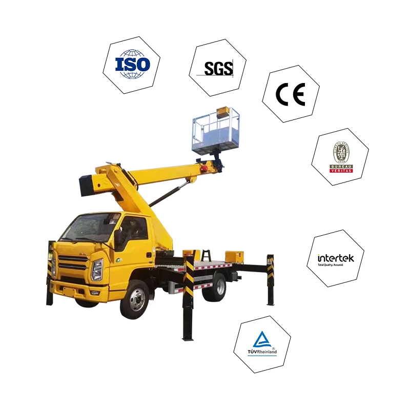 21M Mobile Electric Articulated Boom Lift GKS21 Aerial Work Platform ...