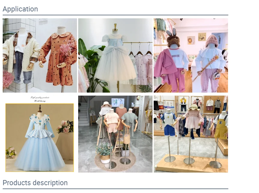 Children Mannequin Props Upper Body Window Display Children's Clothing ...