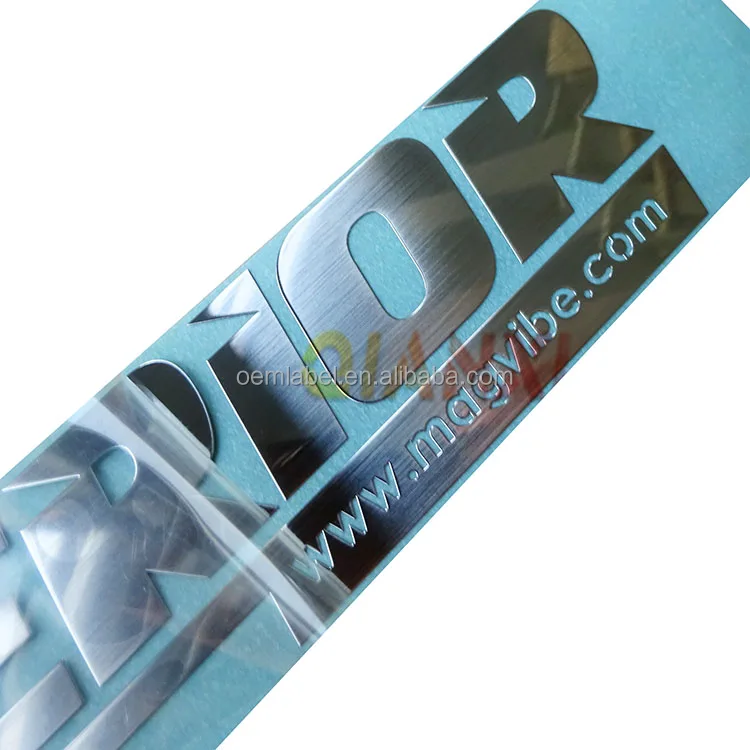 Custom Metal Transfer Electroplating Labels Perfume Electroform Nickel ...