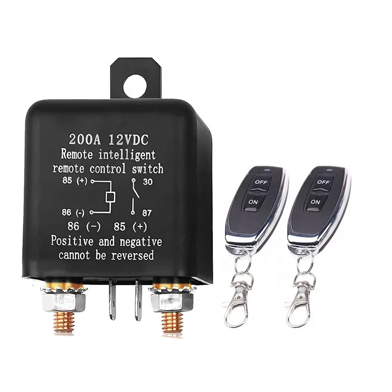 12V 200A remote control relay battery disconnect cut Off isolator ...