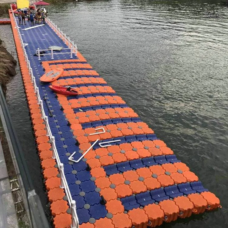 Durable Modular Plastic Floating Dock Cubes Different Color Building ...
