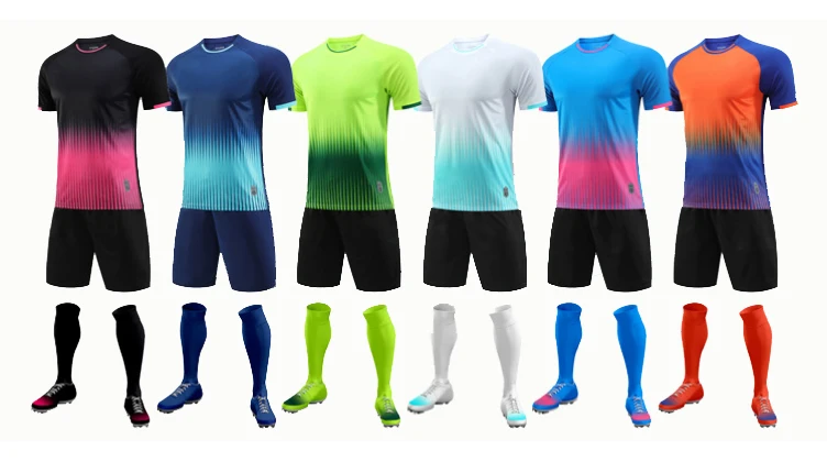 Custom Men's Soccer Jersey Set Club Uniforms Factory Price Wholesale ...