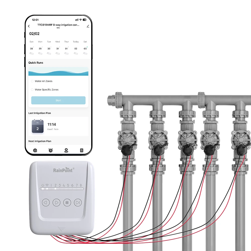 New Wifi 8-zone Smart Indoor Sprinkler Controller Indoor Smart ...
