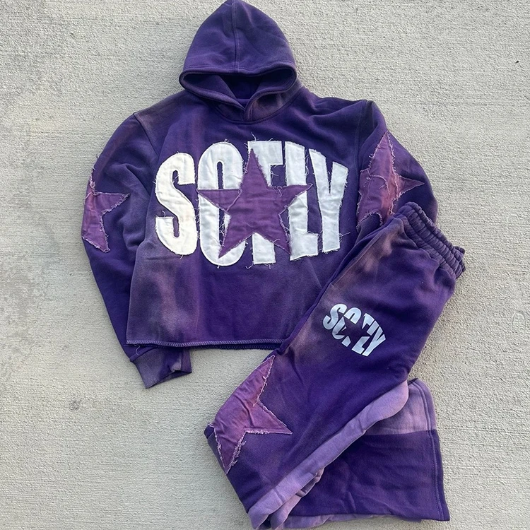 Custom Embroidered Patches Logo High Quality Pullover Sweatshirts Drop ...