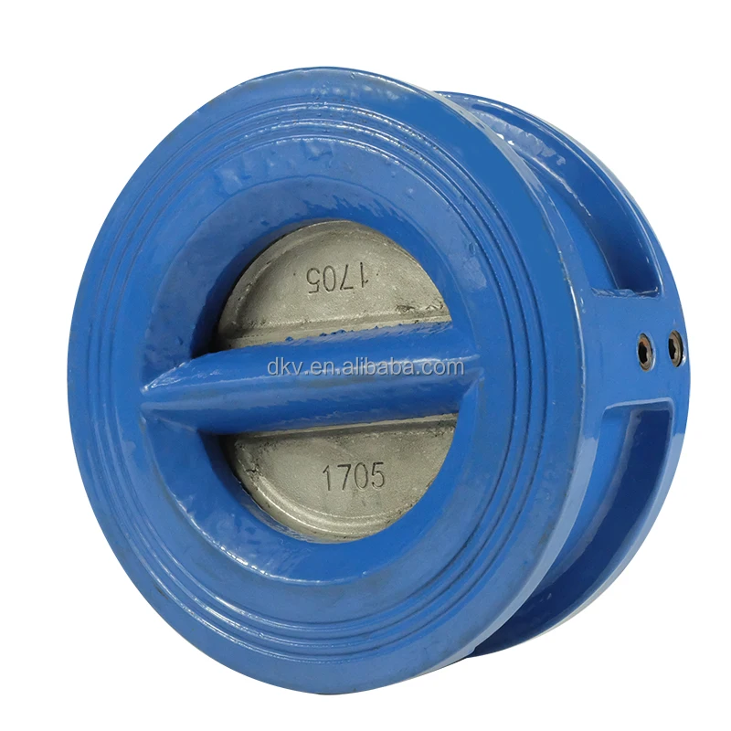 Dkv Wafer Type Double Disk Check Valve Pn10/pn16 Dn50 Ductile Cast Iron ...