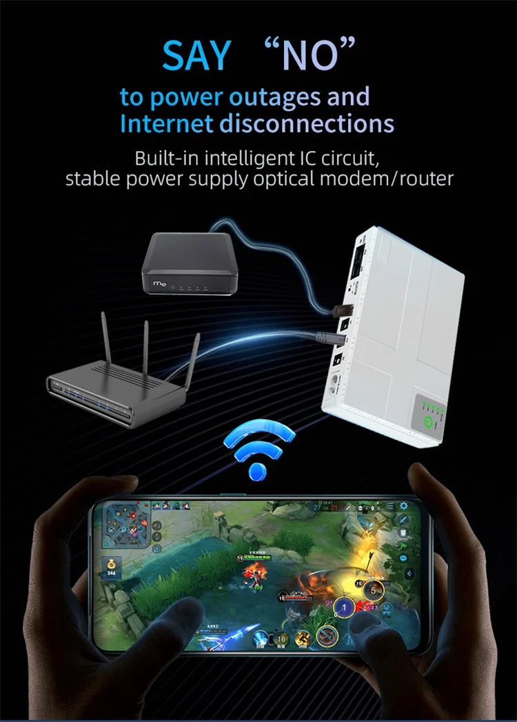 18w Shanpu Mini Ups 18w 12v Dc1018p-8800mah Ups Power Supply Type C 24v ...