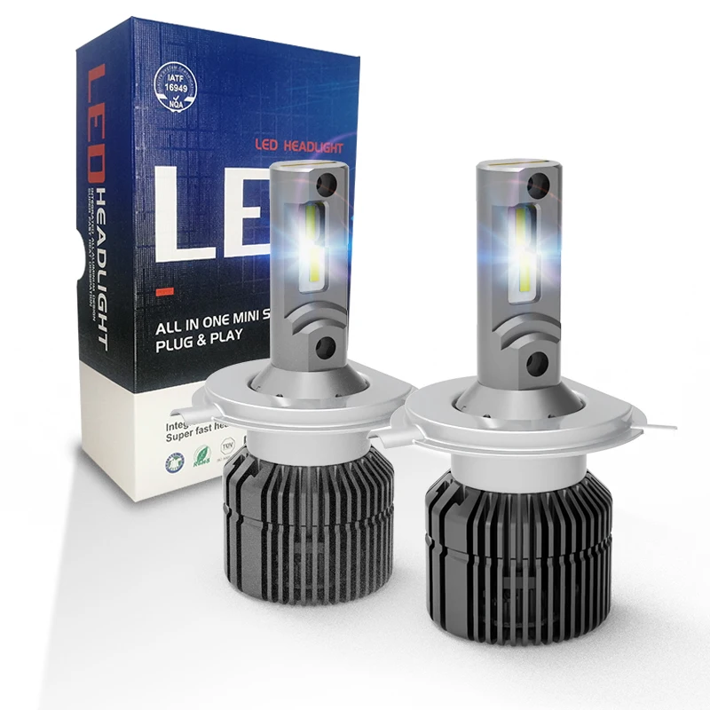 Custom Lampada Led H4 H7 H11 H13 H16 Lamp Quality Car Led Headlight ...