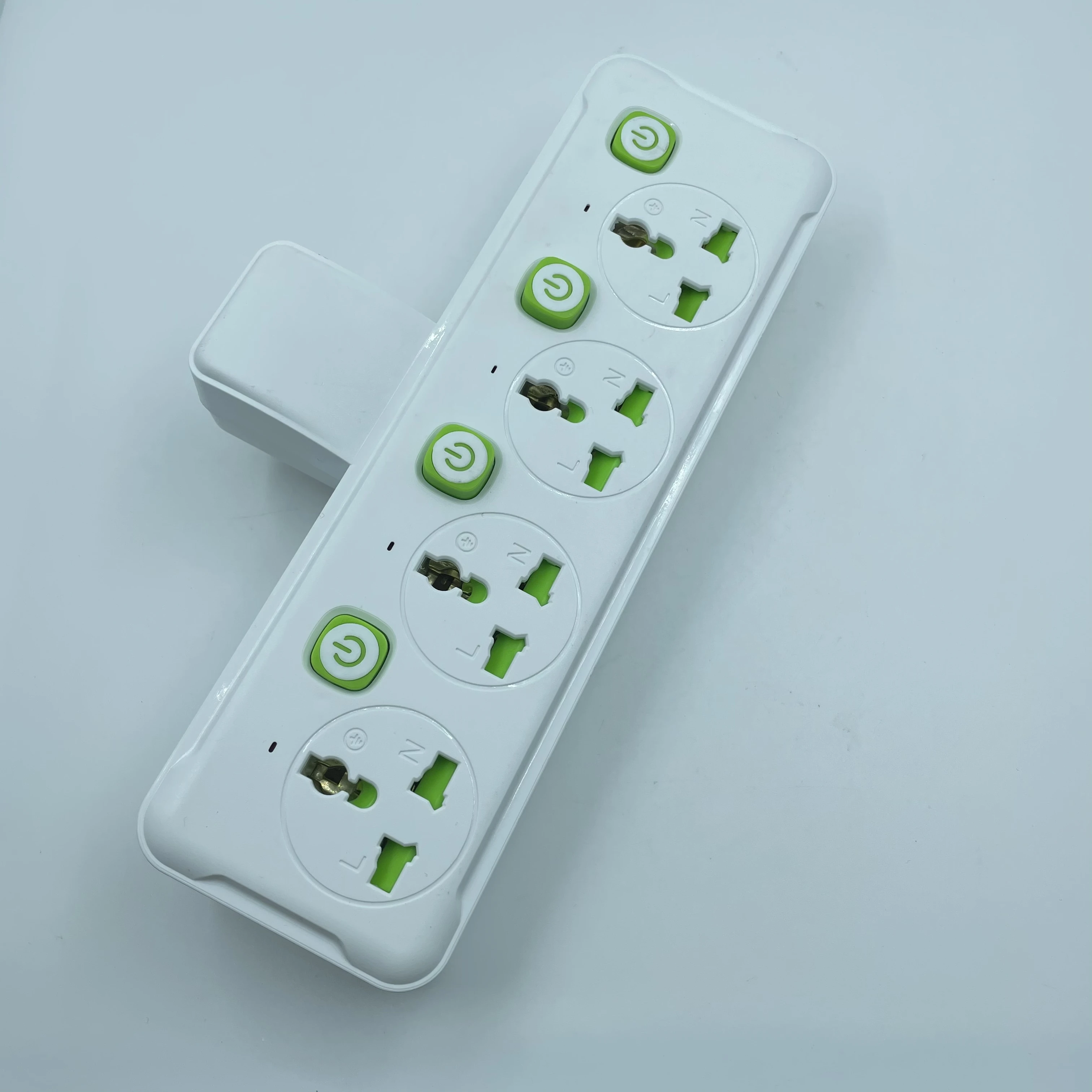 White Universal Hole Adapter Plug. British Head. Gb Plug. Three Flat ...