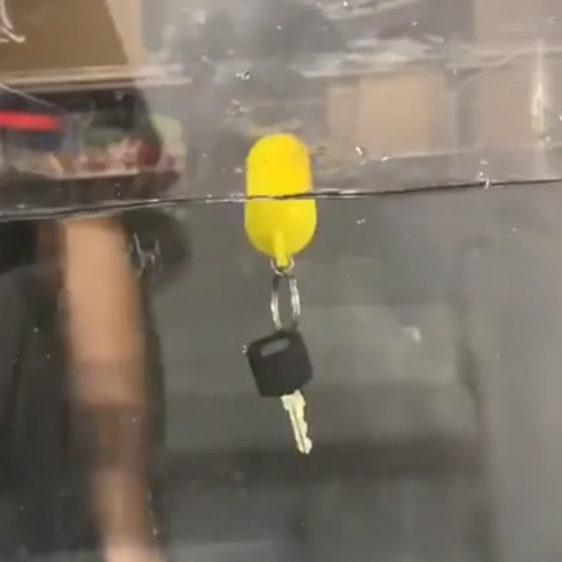 Custom Logo Beach Float Key Chain - Floating PS Keychain