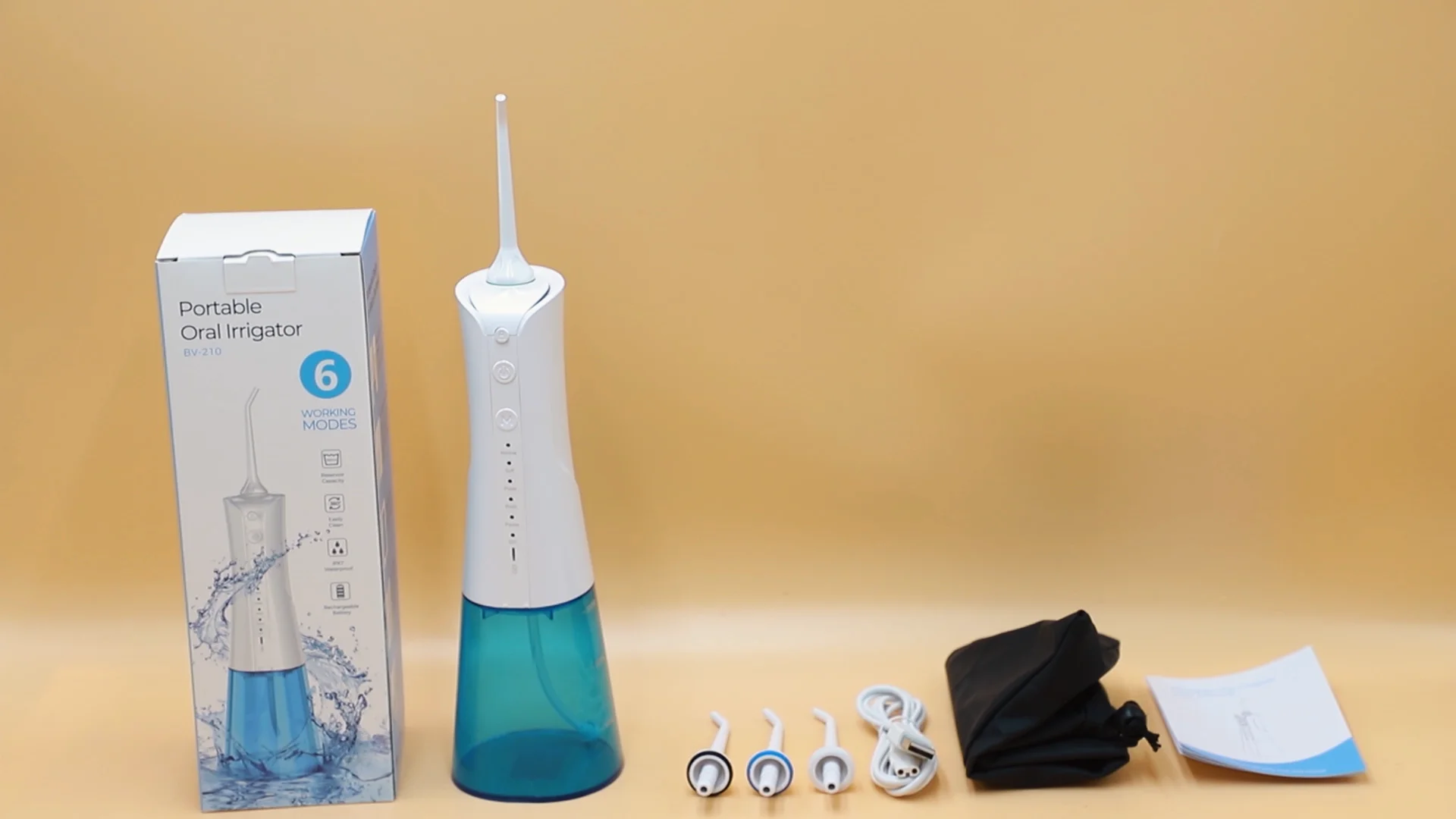 Portable Water Pick Floss Dental Cordless Wireless Tooth Jet Water ...