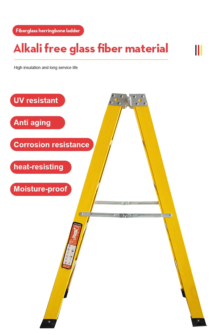 Grade 1 Frp Ladder Fiberglass 3 4 5 6 7 Steps Step Ladder - Buy 4 5 6 7 ...
