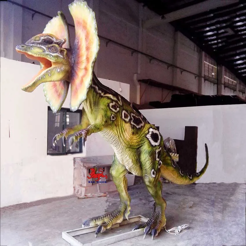Realistic Animatronic Dilophosaurus Theme Park Dinosaur Model| Alibaba.com