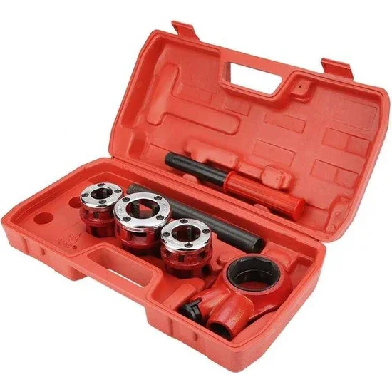 Ratchet Pipe Threader Kit,Ratcheting Pipe Threading Tool Set With 3 ...
