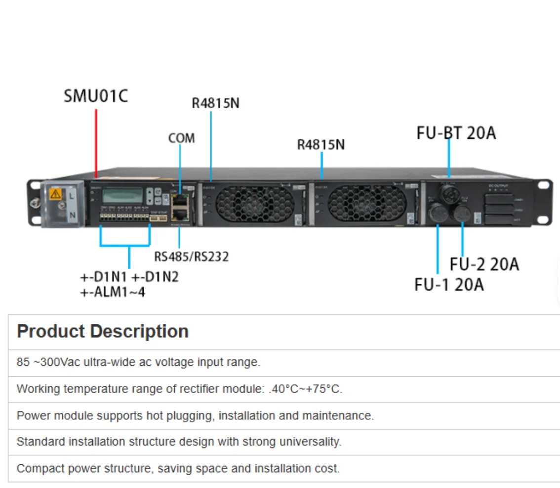 Brand New Telecom Communication Power Supply ETP4830-A1 Embedded 48V ...