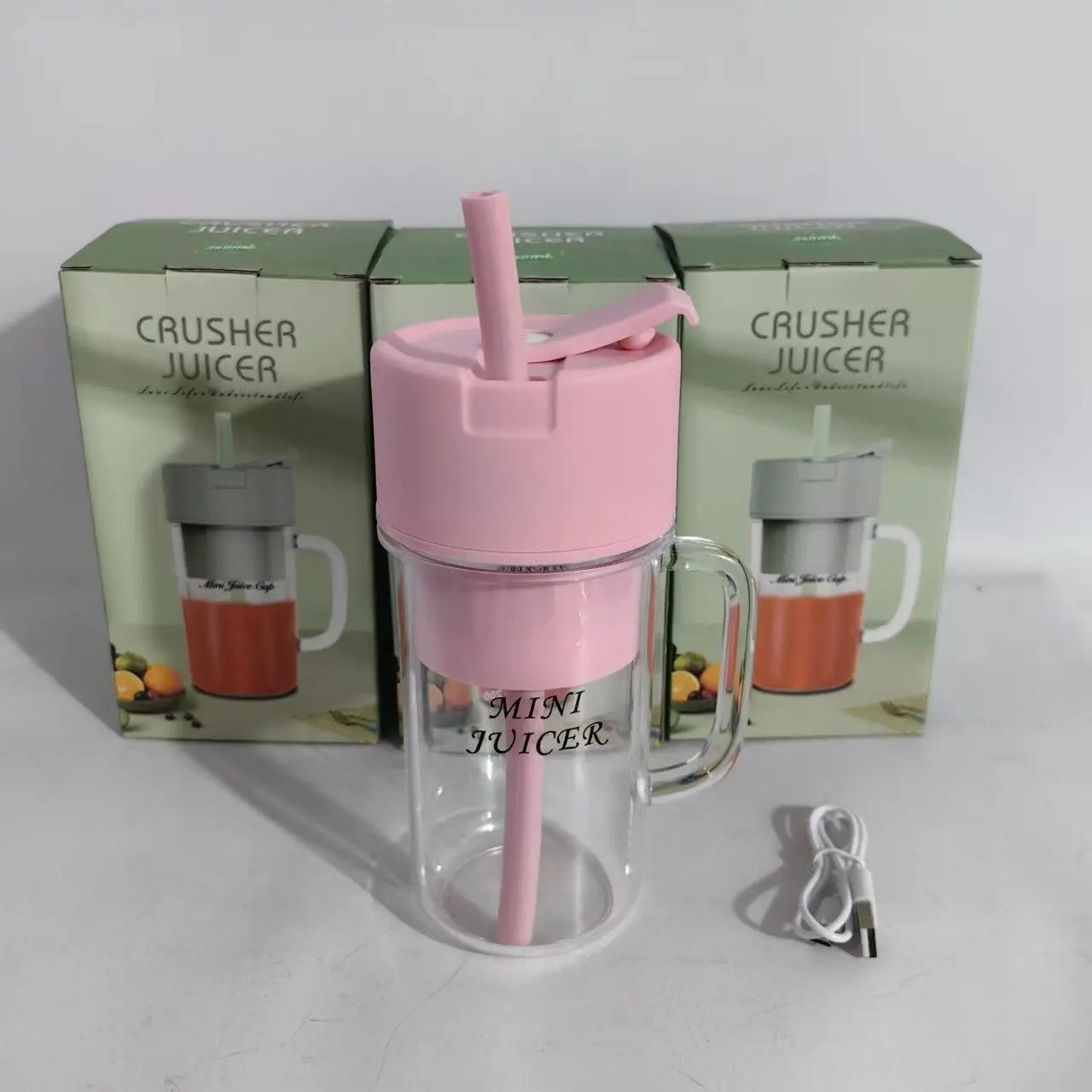2024 New Usb Electric Stainless Steel Fruit Juicer Cup Extractor ...