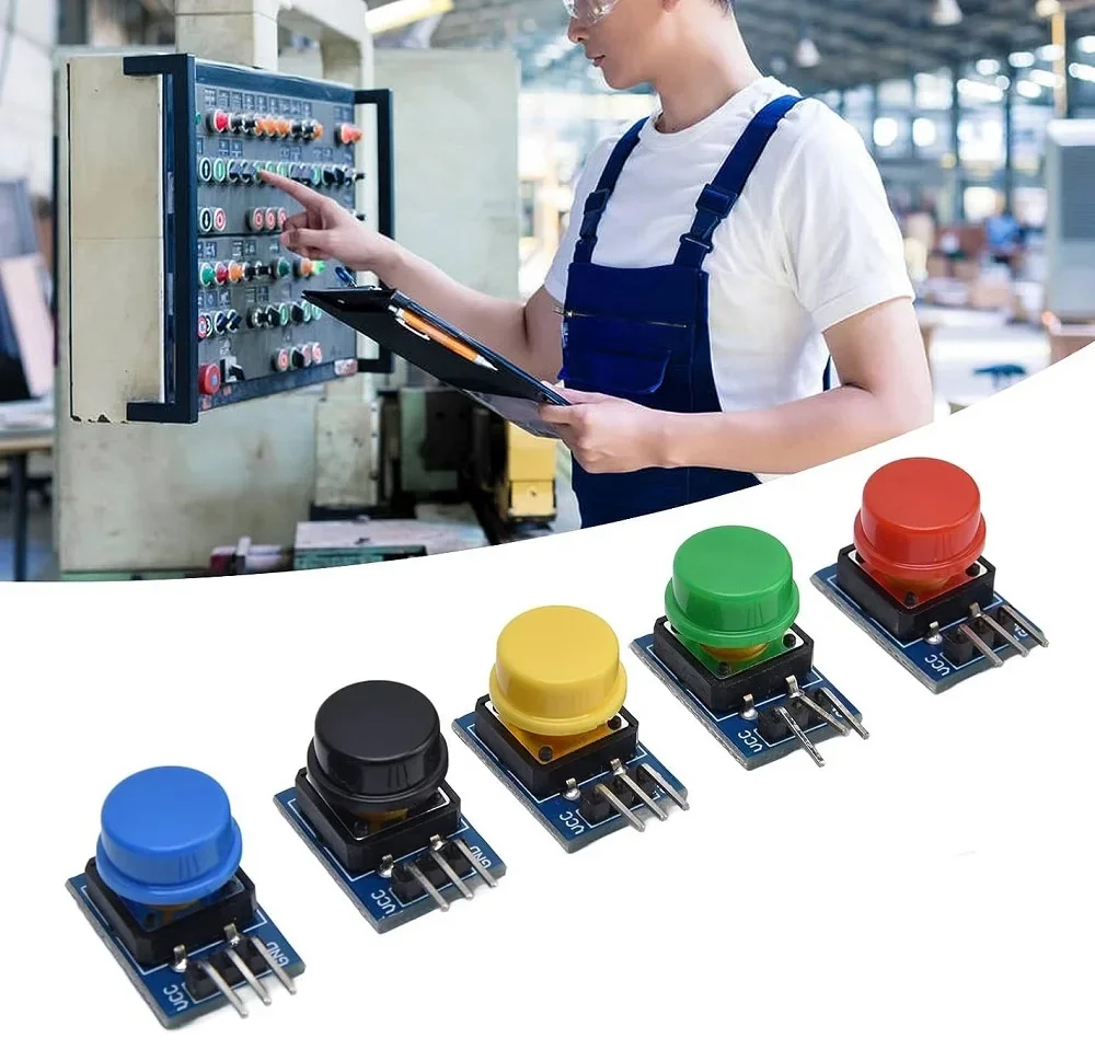 12X12MM Big Key Module Button Module Light Touch Switch Module with Hat ...