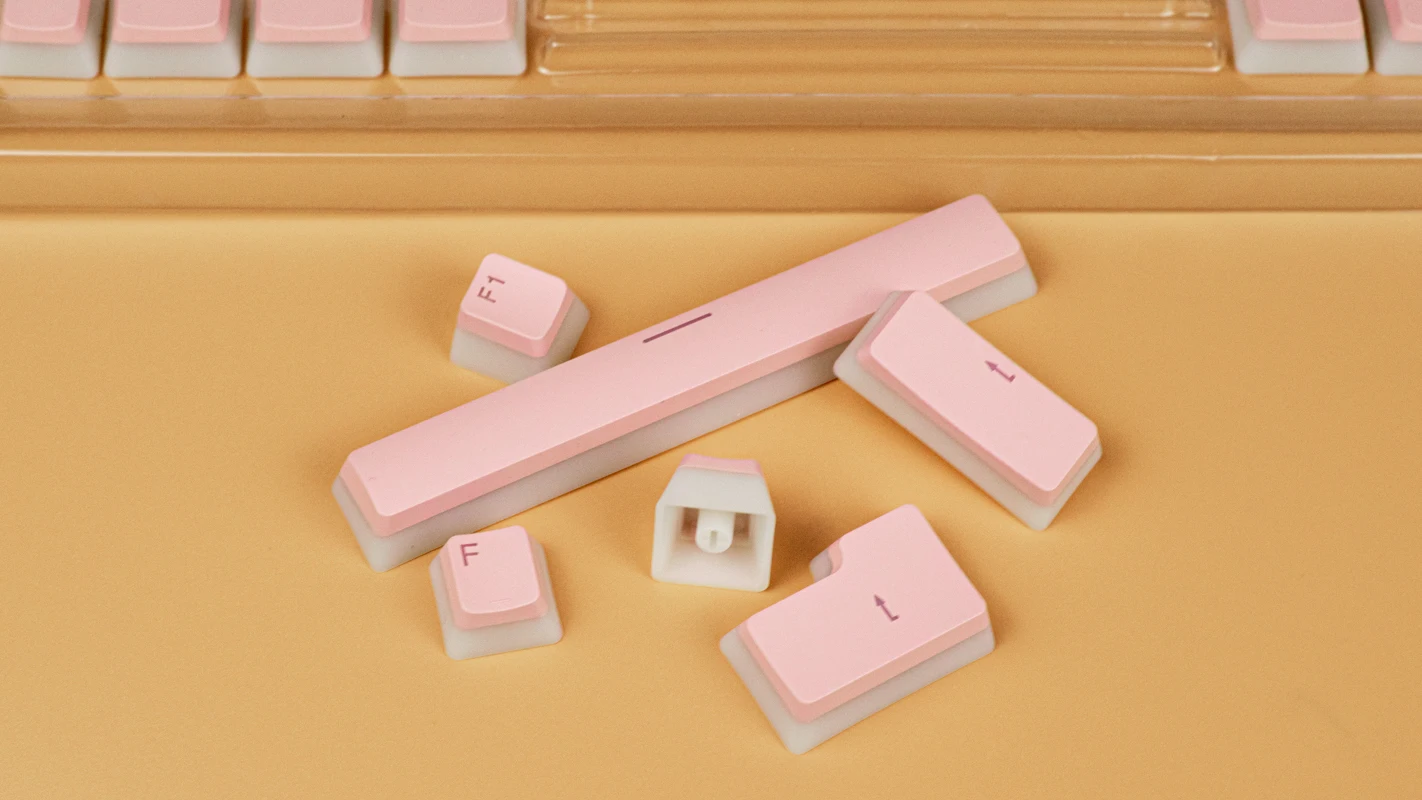Pink Pudding Keycaps - Stylish & Durable Keycap Designs