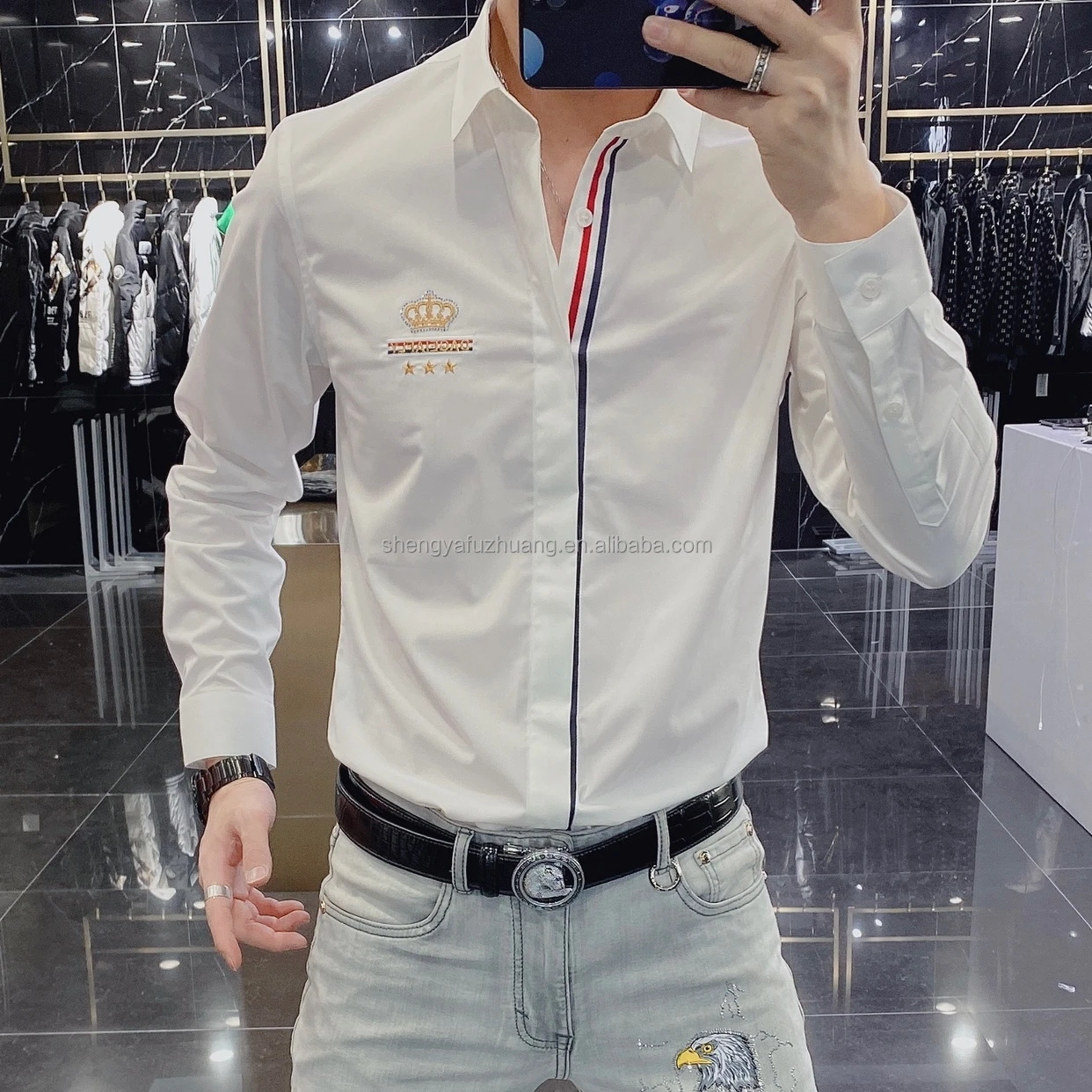 High Quality Shirts For Men Custom Men Long Sleeve Shirts Plus Size Men ...