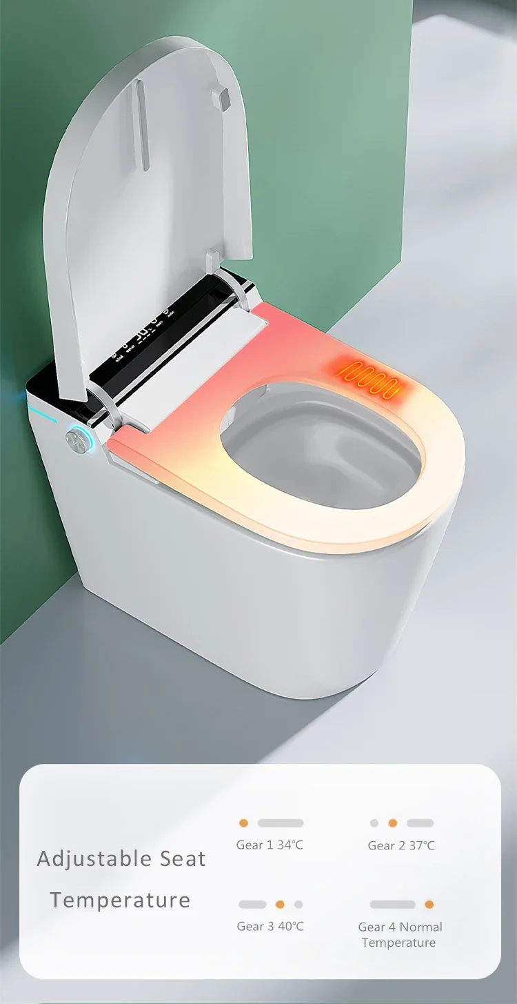 Modern Floor Mounted Electric Commode Automatic Closestool Wc ...
