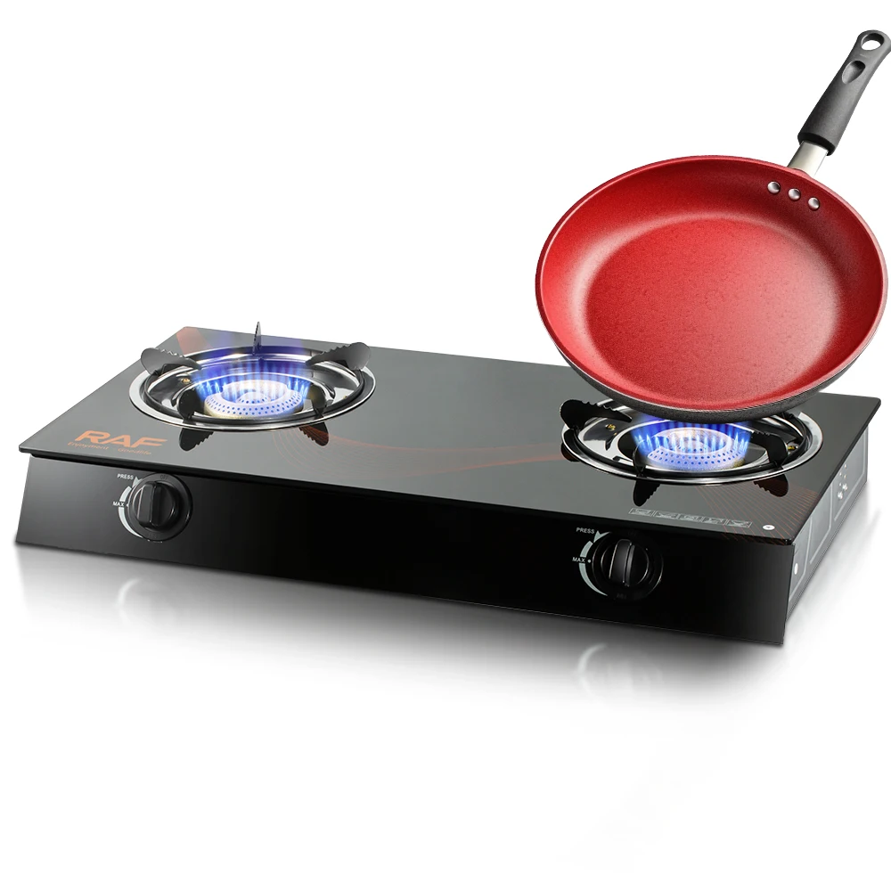 RAF Quality ignition double cooktop cooker without cylinder kitchen ...