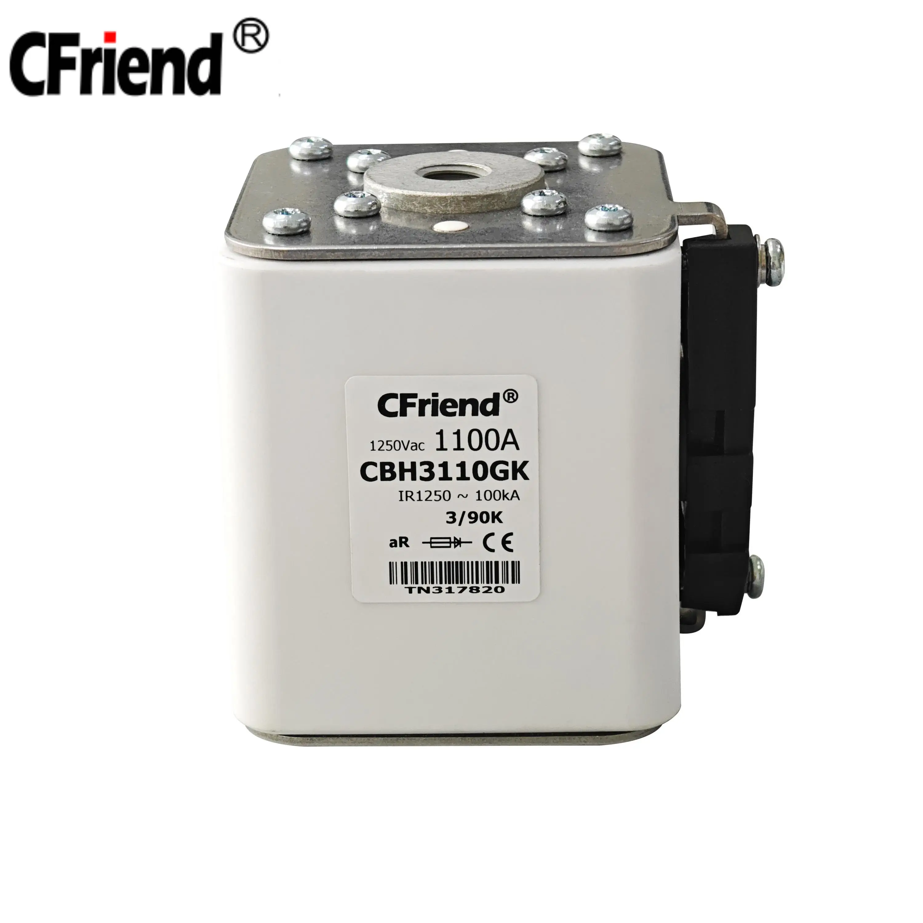 CFriend Ceramic Copper Fuse Link 1100A 1250Vac Power Electronics HRC ...