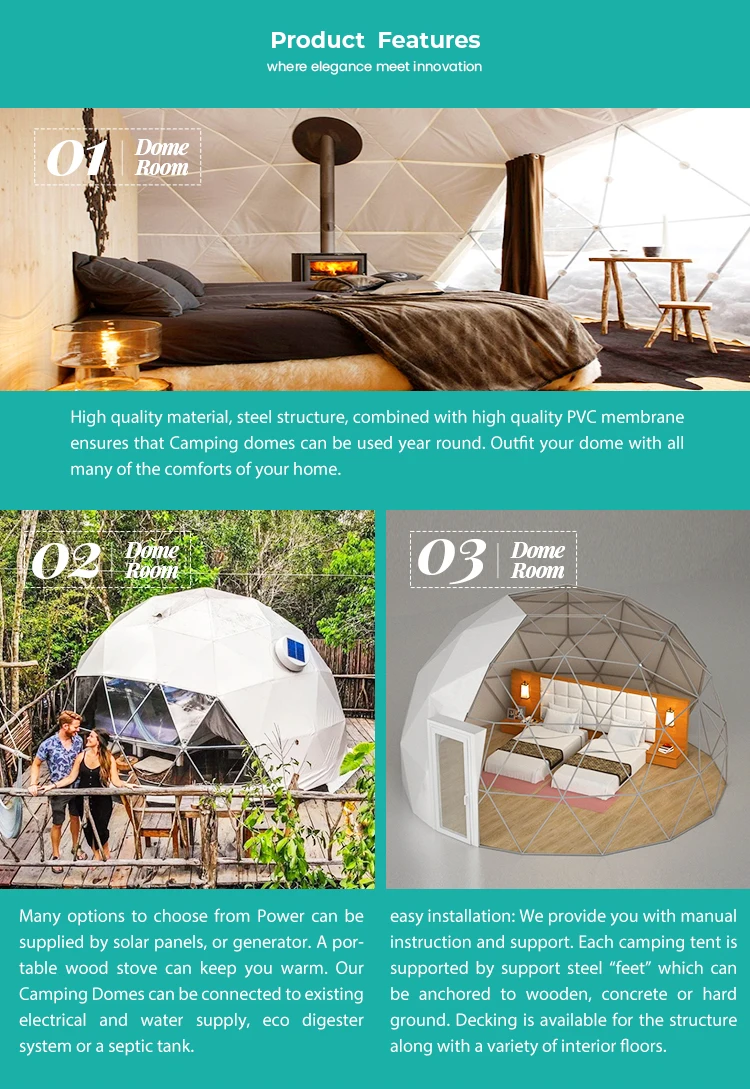 Full House Outdoor 5 Meter Pvc Diameter Geodesic Dome Home Buy for Sale ...