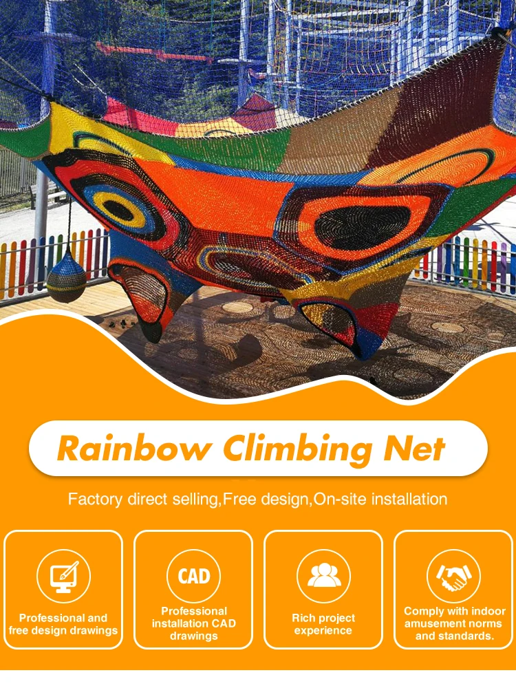 Rainbow Tree Children Playground - Handmade Nets & Climbing Ropes