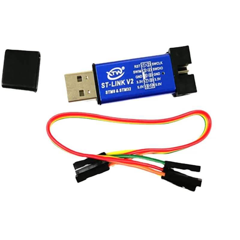 ST-LINK V2 STM8/STM32 Simulator Programmer Stlink Downloader Cable ...