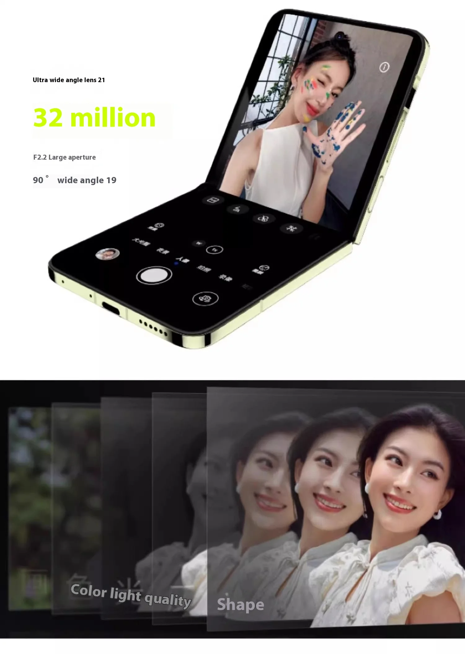 Original Hua Wei Nova Flip Foldable Fold Girl Phone 6.94 " 120Hz Screen HarmonyOS 4.2 Camera ...