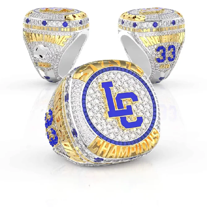 custom Championship Ring Most Valuable Player Gold Award Rings for team ...