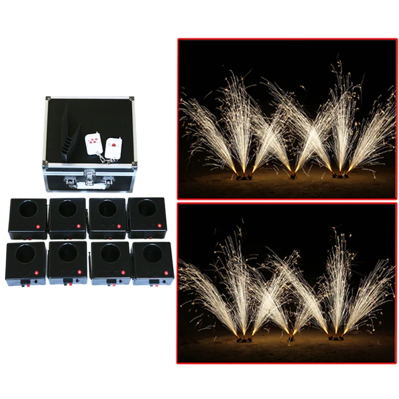 8 Cues Wireless Remote Control Fire Stage Fountain Fireworks ...
