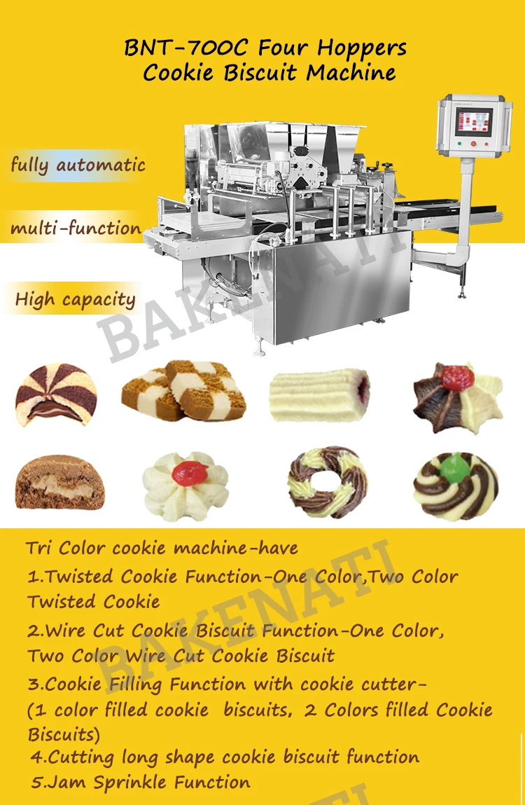 Bnt-700c Multifunctional Industrial Biscuit Production Line Biscuit ...
