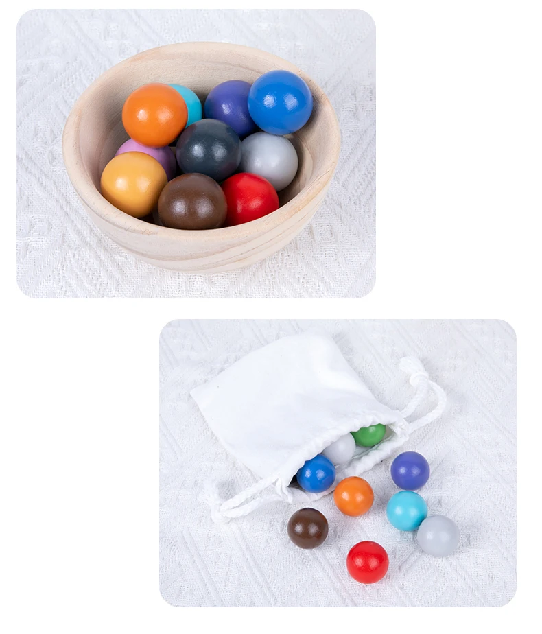 12 Color Sorting Ball Cup Set - Montessori Toy for Learning
