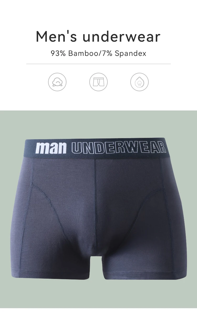 Men's Bamboo Boxer Briefs - Comfort, Sustainability, and Style