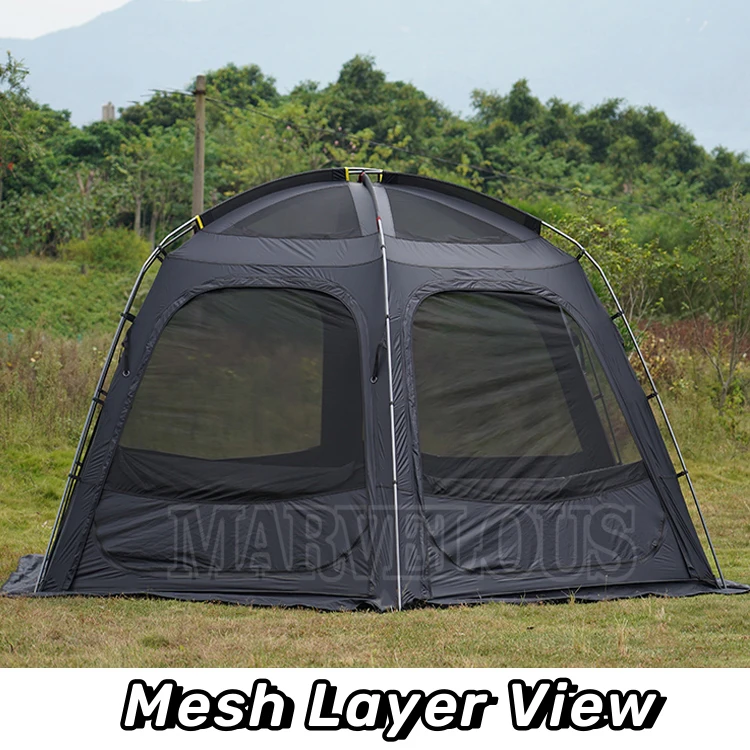 14 Person Base Camp 4 Rooms Hiking Camping Shelter Outdoor