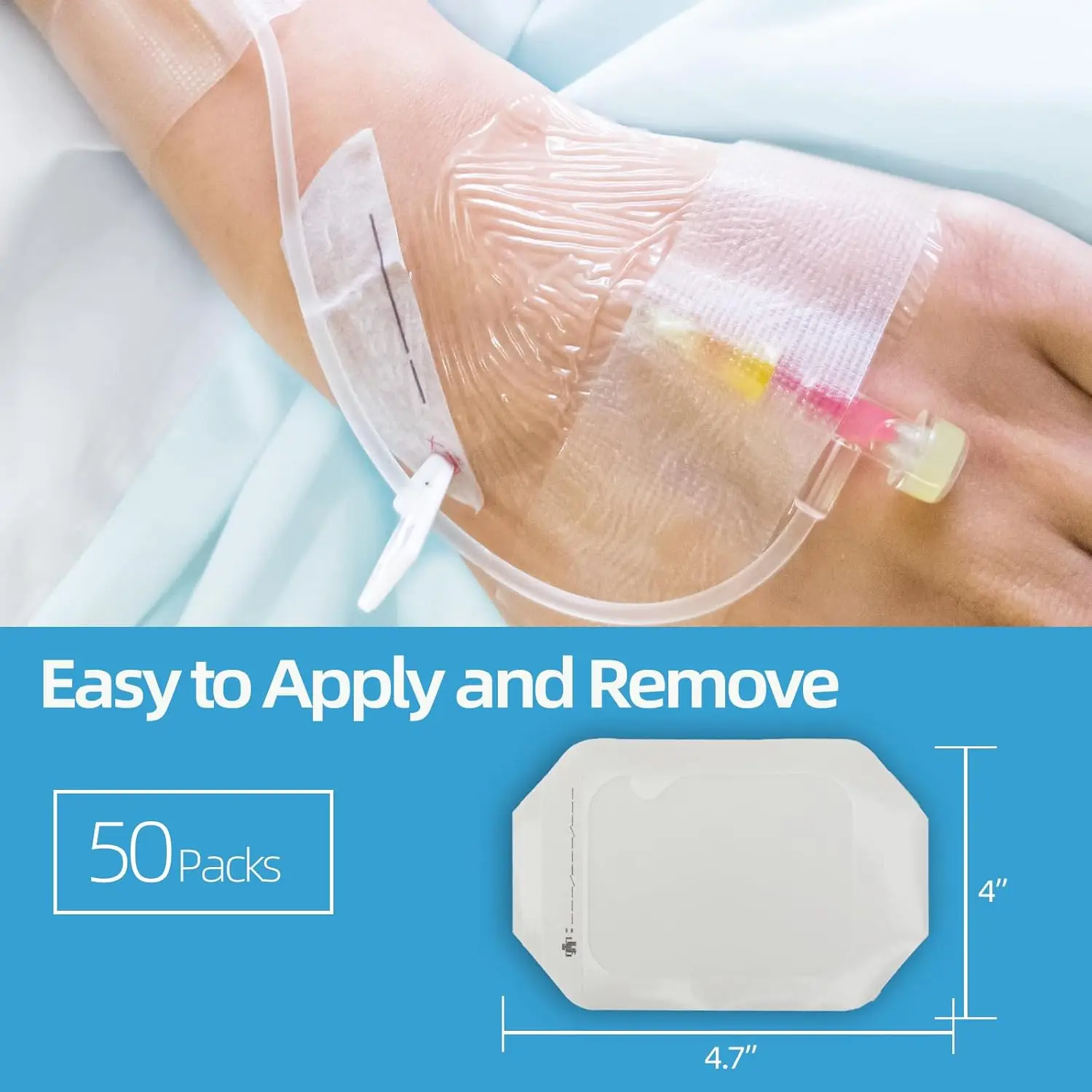 1626W PICC CVC Transparent Dressing - Sterile & Comfortable