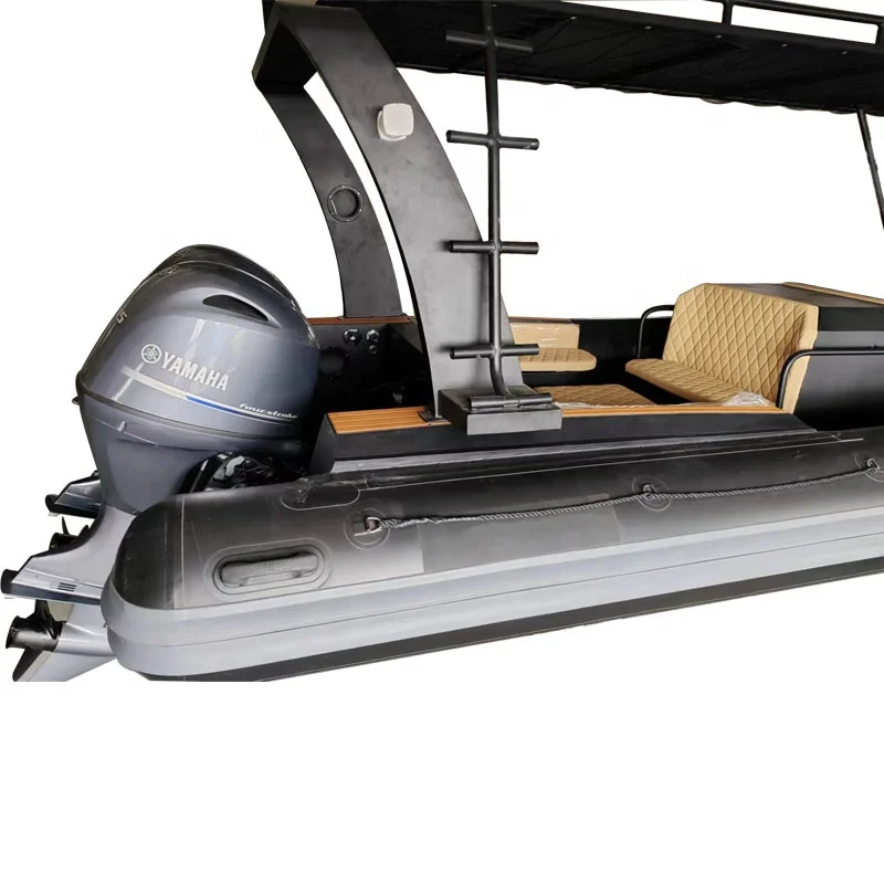 Luxury 25ft RIB760 Deep V Aluminum Hull Hypalon RIB Boat With Sunbed ...