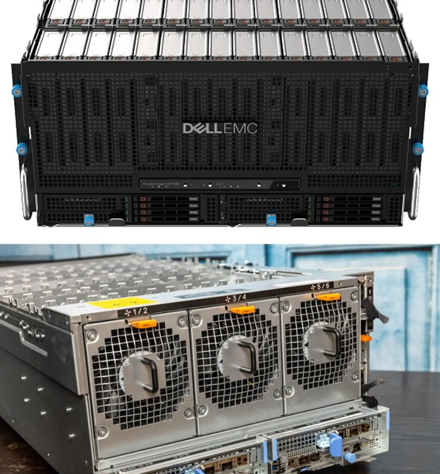 Large Capacity Cloud Deployment Poweredge Xe7100 100 5u 100 Mounted ...