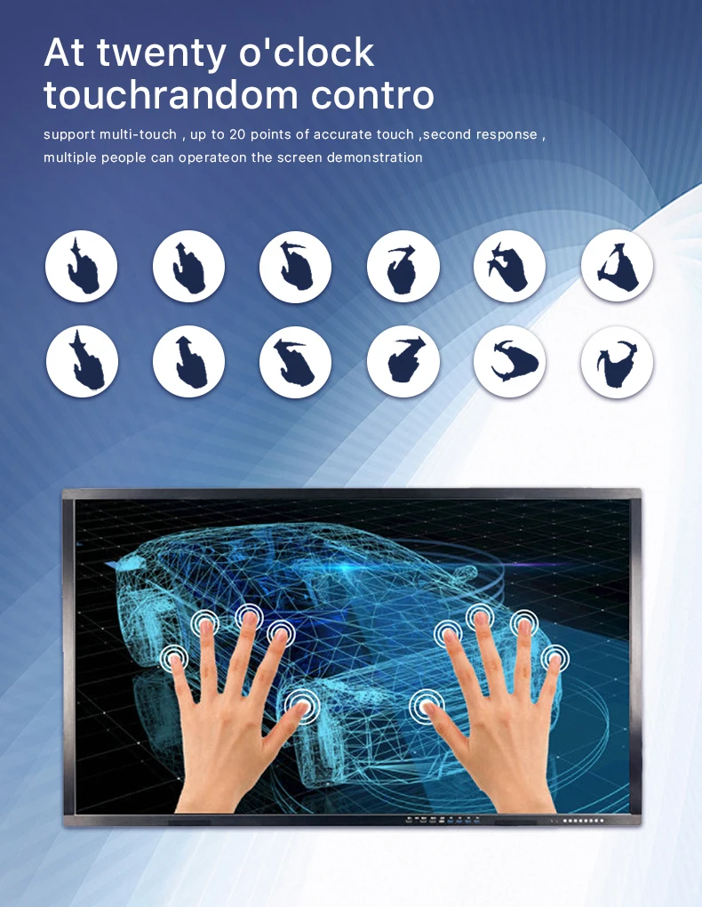 Interactive Smart Board - 65 Inch Touch Screen Display