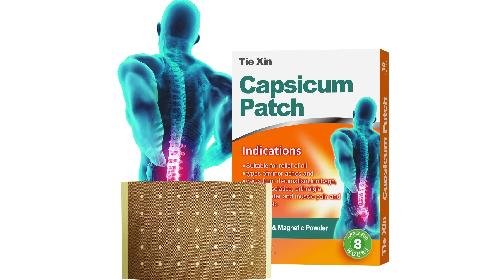 Capsicum Plaster Capsaicin Patch Back Pain Relief Patch Disposable ...