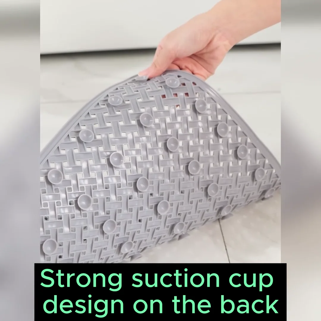 Drainage Flooring Plastic Tiles Bathroom Bath Rectangle Mat Anti Slip ...