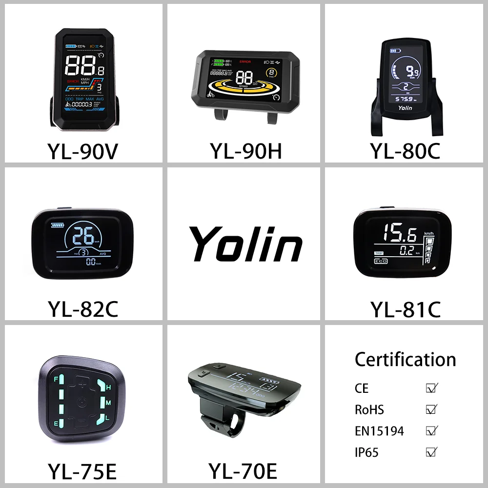 Other Electric Bike Parts Control Panel Emc/ce/rohs Yl-80c 36v/48v Lcd ...